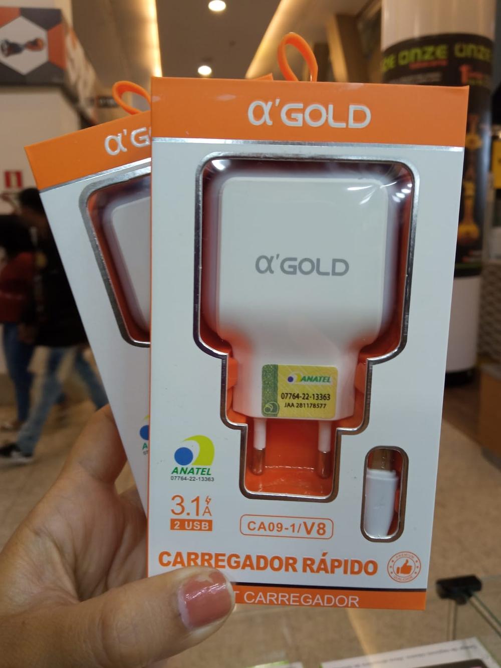 Carregador V8 a'GOLD 3.1 ca09-1 | Wei Eletronicos